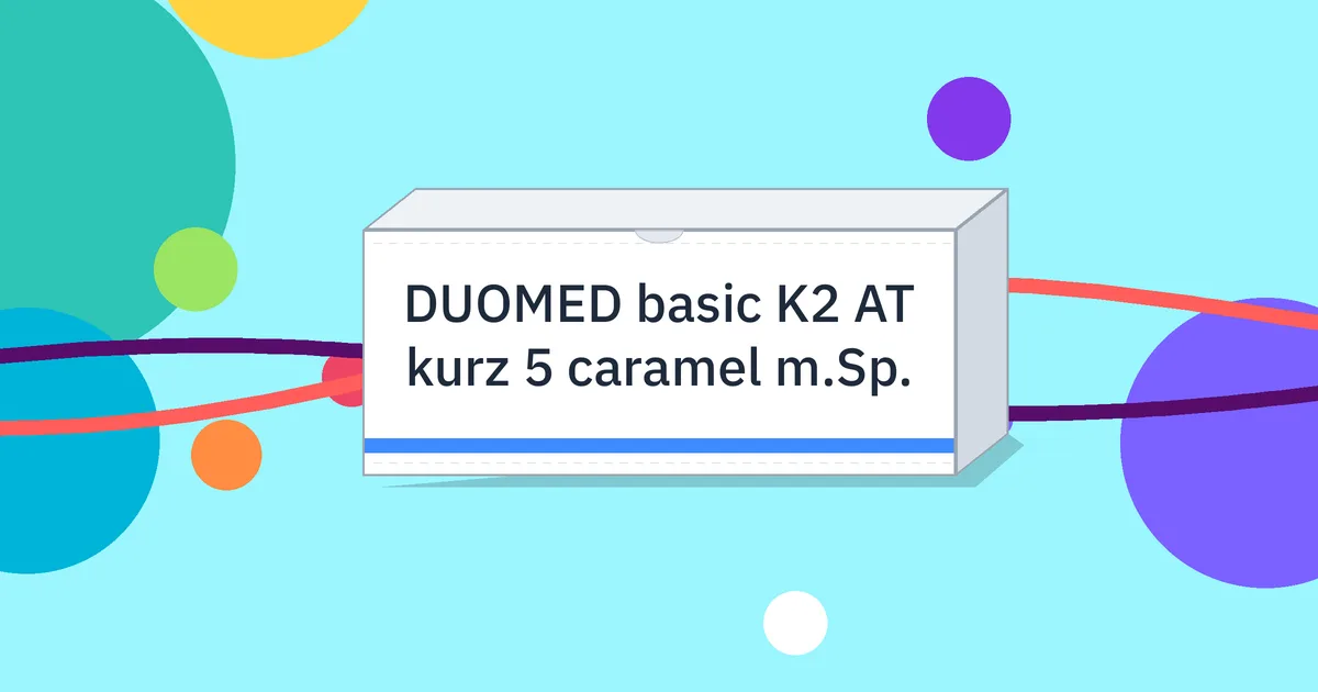 Symbolbild: Packung mit der Aufschrift DUOMED basic K2 AT kurz 5 caramel m.Sp. (PZN 20906381) – Verfügbarkeit und Bezug in Apotheken in Frankfurt am Main