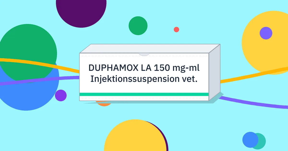 Symbolbild: Packung mit der Aufschrift DUPHAMOX LA 150 mg-ml Injektionssuspension vet. (PZN 07725781) – Verfügbarkeit und Bezug in Apotheken in Frankfurt am Main