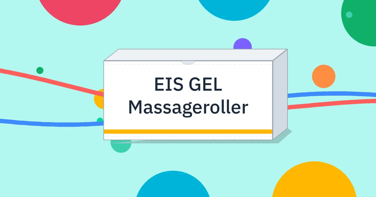 Symbolbild: Packung mit der Aufschrift EIS GEL Massageroller (PZN 11018813) – Verfügbarkeit und Bezug in Apotheken in Frankfurt am Main