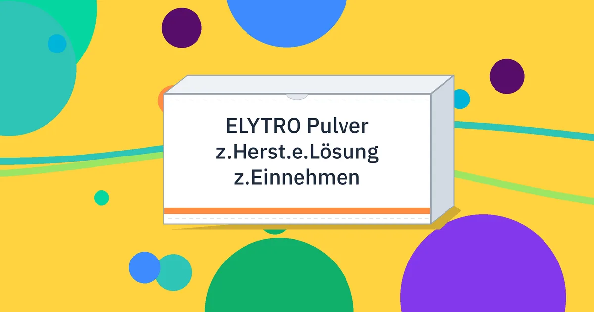 Symbolbild: Packung mit der Aufschrift ELYTRO Pulver z.Herst.e.Lösung z.Einnehmen (PZN 18653180) – Verfügbarkeit und Bezug in Apotheken in Frankfurt am Main