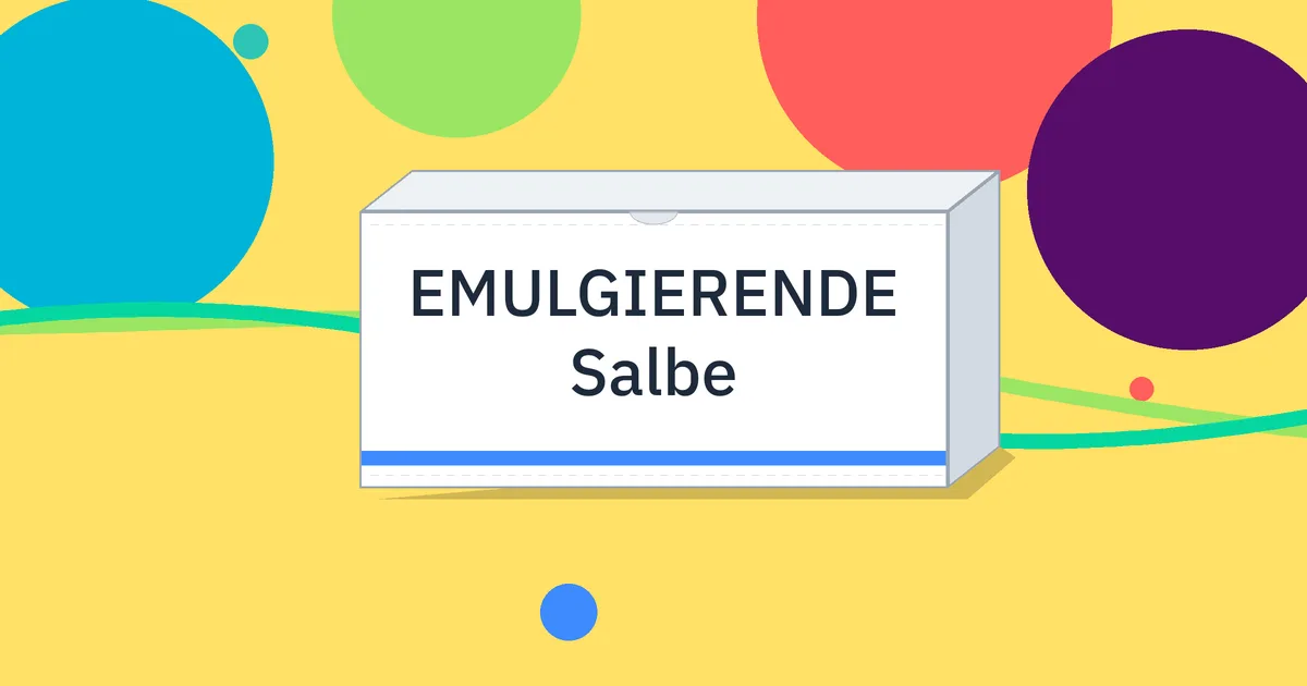 Symbolbild: Packung mit der Aufschrift EMULGIERENDE Salbe (PZN 18359948) – Verfügbarkeit und Bezug in Apotheken in Frankfurt am Main