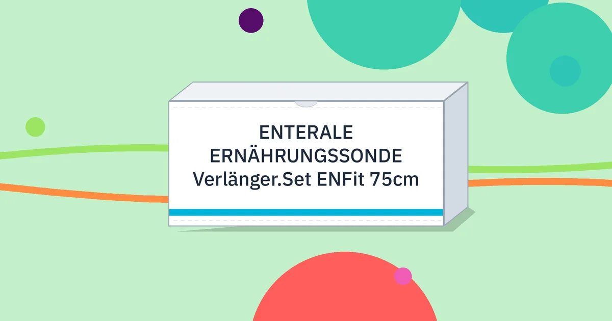 Symbolbild: Packung mit der Aufschrift ENTERALE ERNÄHRUNGSSONDE Verlänger.Set ENFit 75cm (PZN 19996611) – Verfügbarkeit und Bezug in Apotheken in Frankfurt am Main
