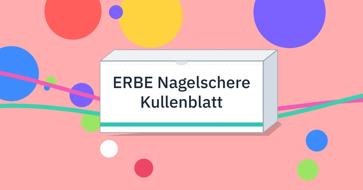 Symbolbild: Packung mit der Aufschrift ERBE Nagelschere Kullenblatt (PZN 02687656) – Verfügbarkeit und Bezug in Apotheken in Frankfurt am Main