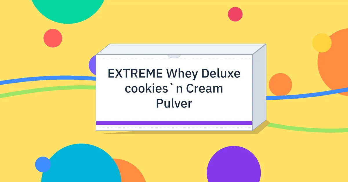 Symbolbild: Packung mit der Aufschrift EXTREME Whey Deluxe cookies`n Cream Pulver (PZN 09209233) – Verfügbarkeit und Bezug in Apotheken in Frankfurt am Main