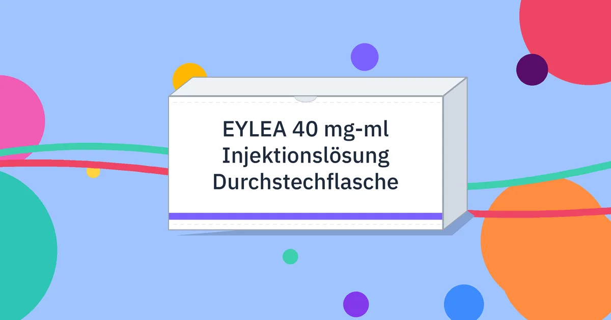Symbolbild: Packung mit der Aufschrift EYLEA 40 mg-ml Injektionslösung Durchstechflasche (PZN 14441736) – Verfügbarkeit und Bezug in Apotheken in Frankfurt am Main
