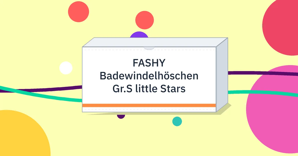 Symbolbild: Packung mit der Aufschrift FASHY Badewindelhöschen Gr.S little Stars (PZN 15197215) – Verfügbarkeit und Bezug in Apotheken in Frankfurt am Main