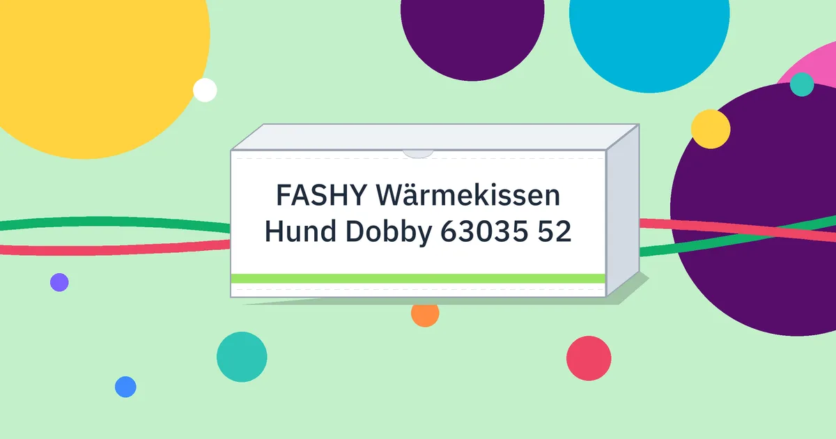 Symbolbild: Packung mit der Aufschrift FASHY Wärmekissen Hund Dobby 63035 52 (PZN 15572630) – Verfügbarkeit und Bezug in Apotheken in Frankfurt am Main