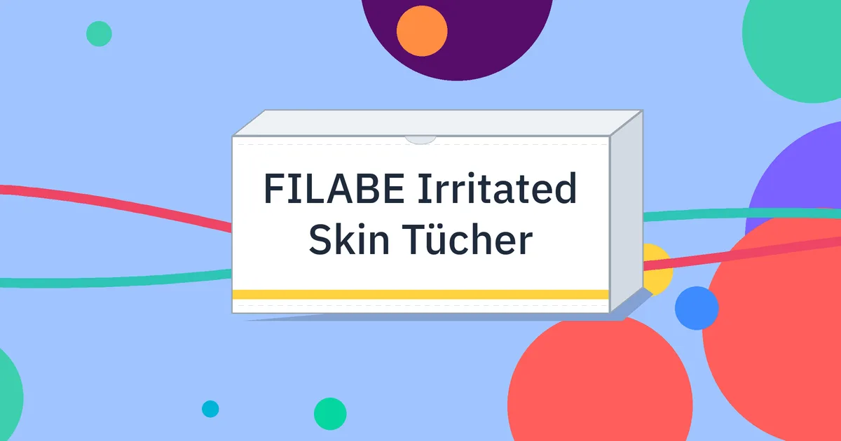 Symbolbild: Packung mit der Aufschrift FILABE Irritated Skin Tücher (PZN 15585414) – Verfügbarkeit und Bezug in Apotheken in Frankfurt am Main