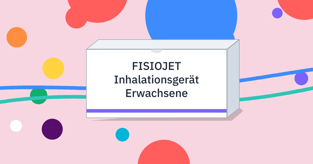 Symbolbild: Packung mit der Aufschrift FISIOJET Inhalationsgerät Erwachsene (PZN 12869298) – Verfügbarkeit und Bezug in Apotheken in Frankfurt am Main