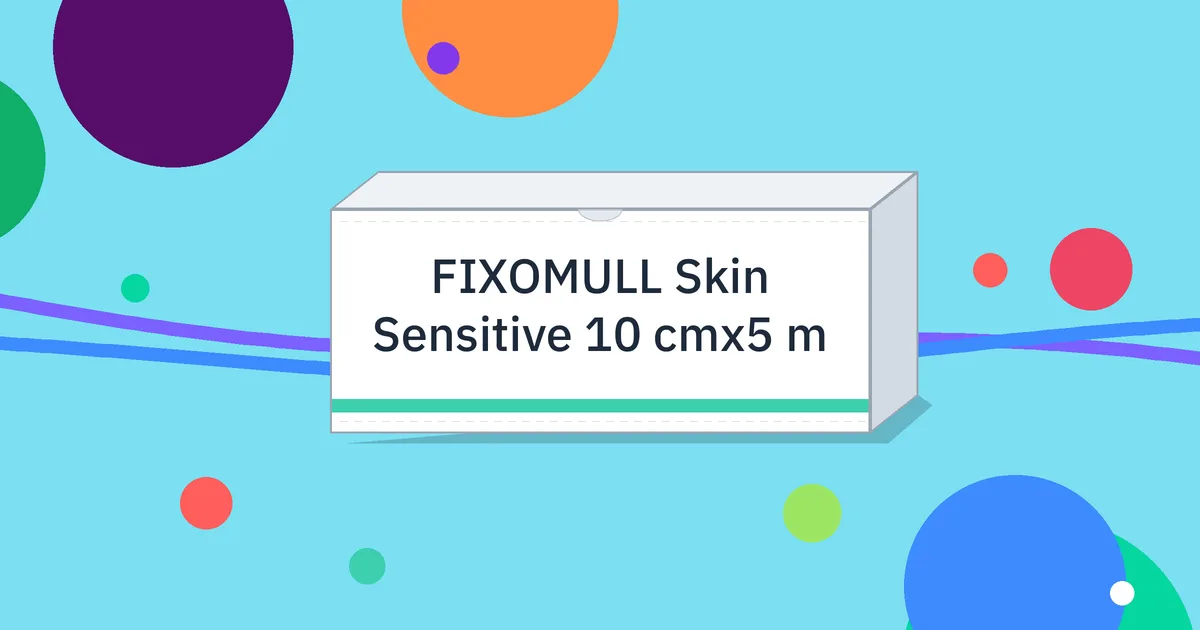 Symbolbild: Packung mit der Aufschrift FIXOMULL Skin Sensitive 10 cmx5 m (PZN 18404502) – Verfügbarkeit und Bezug in Apotheken in Frankfurt am Main
