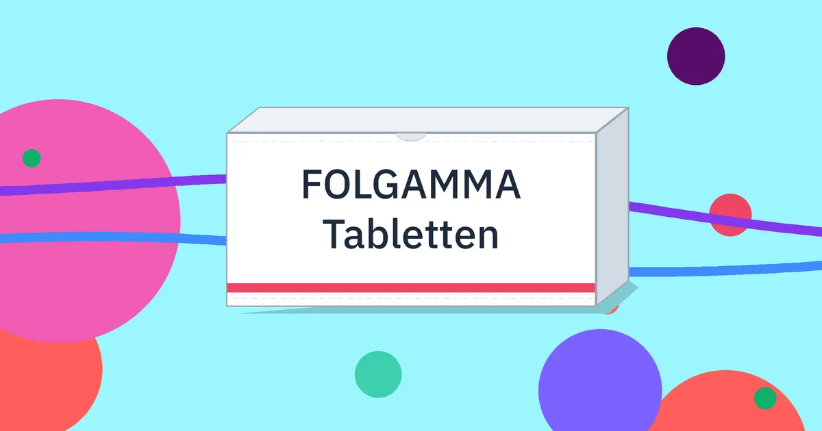 Symbolbild: Packung mit der Aufschrift FOLGAMMA Tabletten (PZN 00391377) – Verfügbarkeit und Bezug in Apotheken in Frankfurt am Main