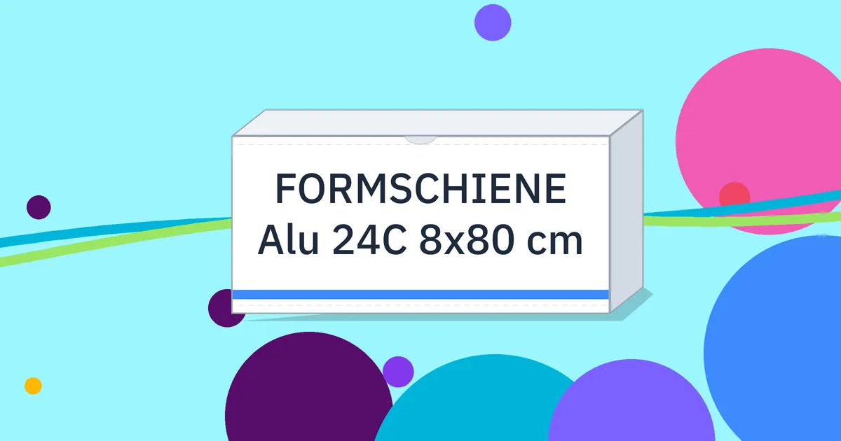 Symbolbild: Packung mit der Aufschrift FORMSCHIENE Alu 24C 8x80 cm (PZN 03375700) – Verfügbarkeit und Bezug in Apotheken in Frankfurt am Main