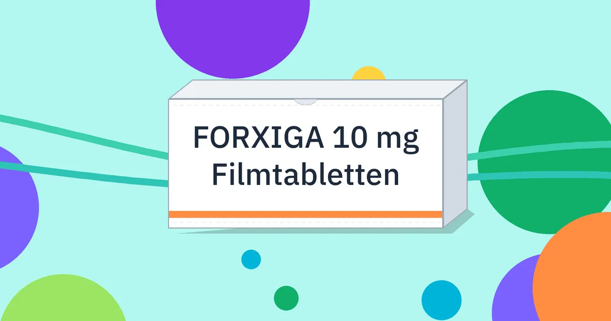 Symbolbild: Packung mit der Aufschrift FORXIGA 10 mg Filmtabletten (PZN 18080577) – Verfügbarkeit und Bezug in Apotheken in Frankfurt am Main