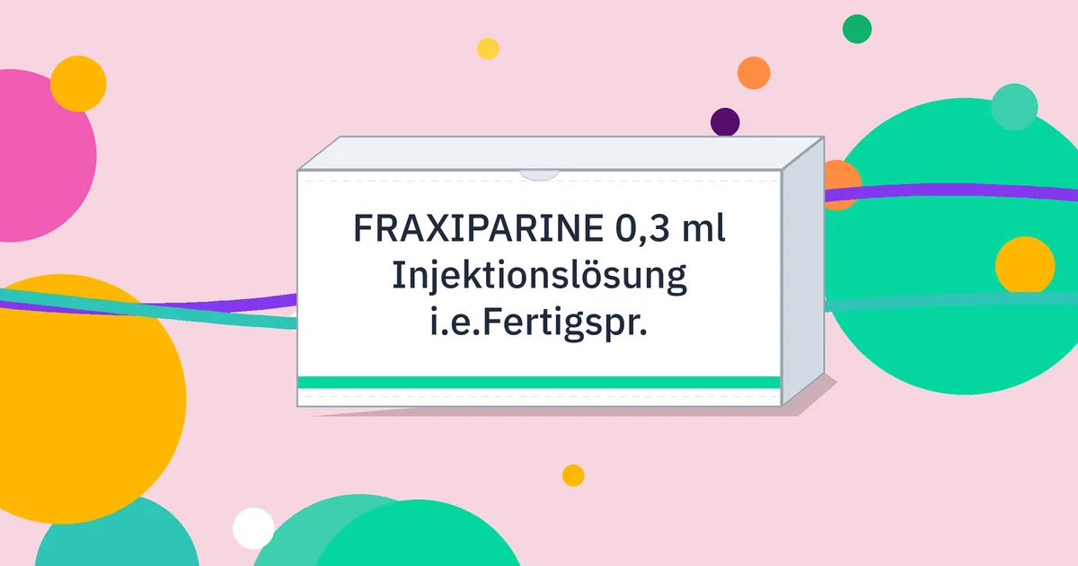 Symbolbild: Packung mit der Aufschrift FRAXIPARINE 0,3 ml Injektionslösung i.e.Fertigspr. (PZN 11068231) – Verfügbarkeit und Bezug in Apotheken in Frankfurt am Main