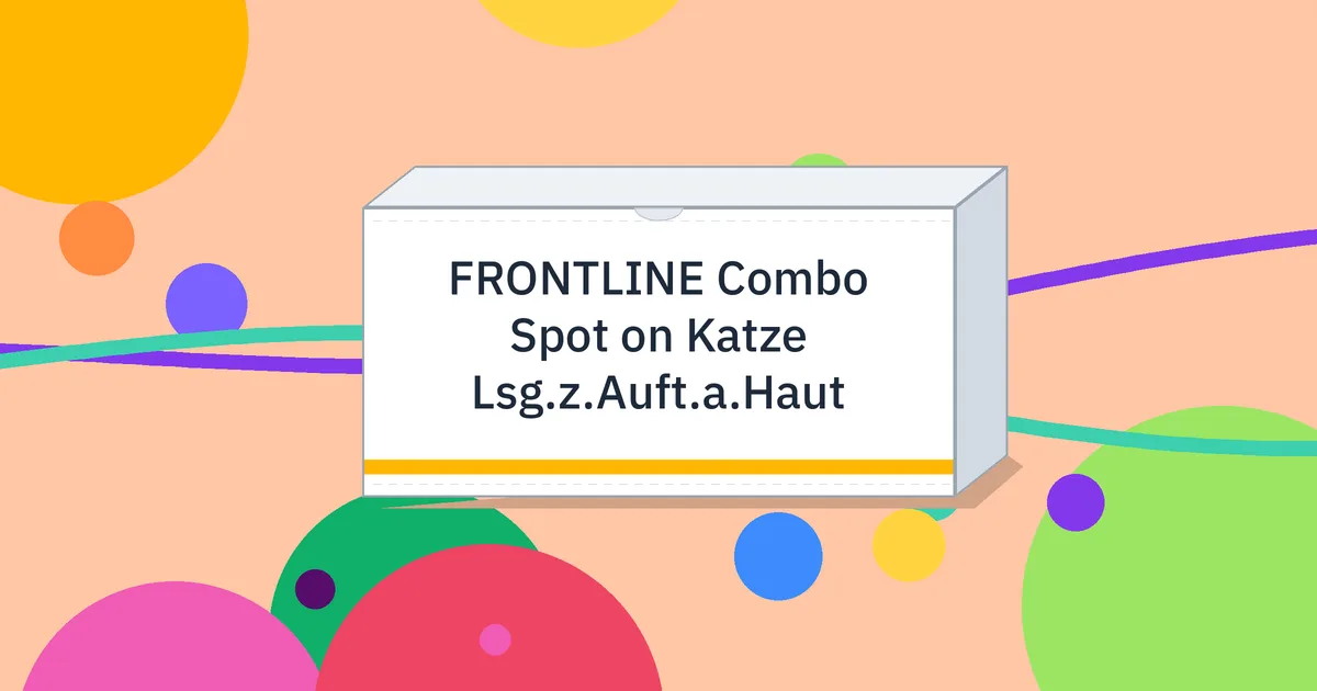 Symbolbild: Packung mit der Aufschrift FRONTLINE Combo Spot on Katze Lsg.z.Auft.a.Haut (PZN 17885037) – Verfügbarkeit und Bezug in Apotheken in Frankfurt am Main