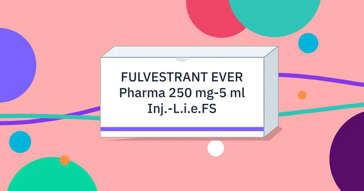 Symbolbild: Packung mit der Aufschrift FULVESTRANT EVER Pharma 250 mg-5 ml Inj.-L.i.e.FS (PZN 18070188) – Verfügbarkeit und Bezug in Apotheken in Frankfurt am Main