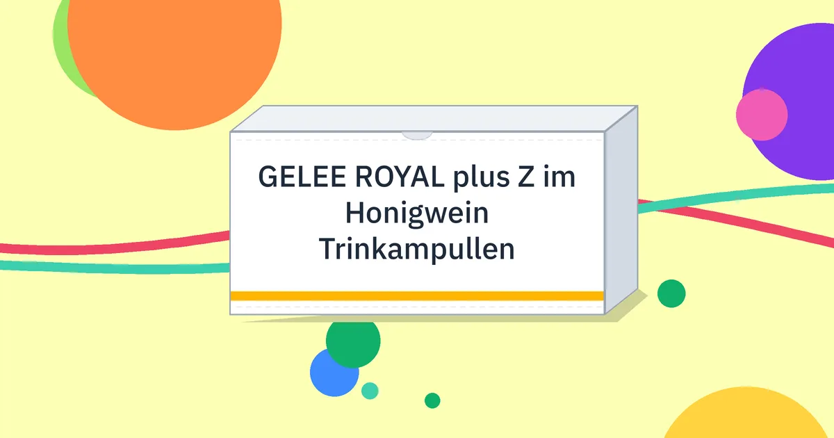 Symbolbild: Packung mit der Aufschrift GELEE ROYAL plus Z im Honigwein Trinkampullen (PZN 03933784) – Verfügbarkeit und Bezug in Apotheken in Frankfurt am Main