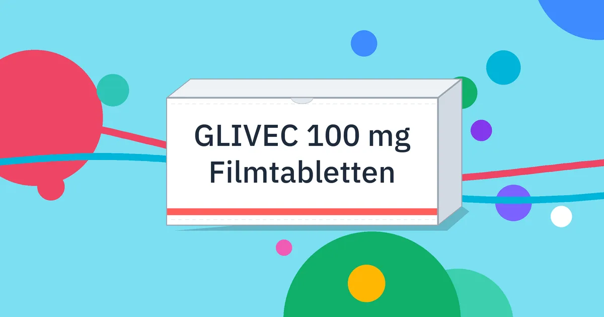 Symbolbild: Packung mit der Aufschrift GLIVEC 100 mg Filmtabletten (PZN 11606473) – Verfügbarkeit und Bezug in Apotheken in Frankfurt am Main