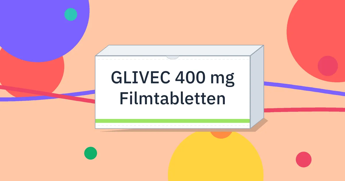 Symbolbild: Packung mit der Aufschrift GLIVEC 400 mg Filmtabletten (PZN 01685603) – Verfügbarkeit und Bezug in Apotheken in Frankfurt am Main