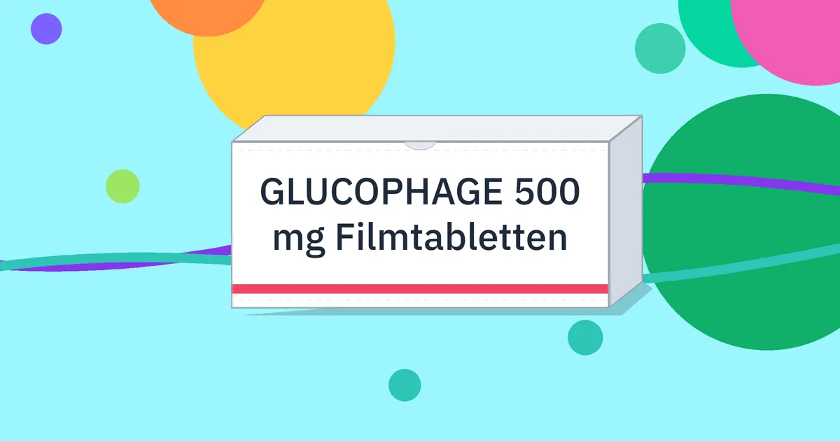 Symbolbild: Packung mit der Aufschrift GLUCOPHAGE 500 mg Filmtabletten (PZN 01332709) – Verfügbarkeit und Bezug in Apotheken in Frankfurt am Main