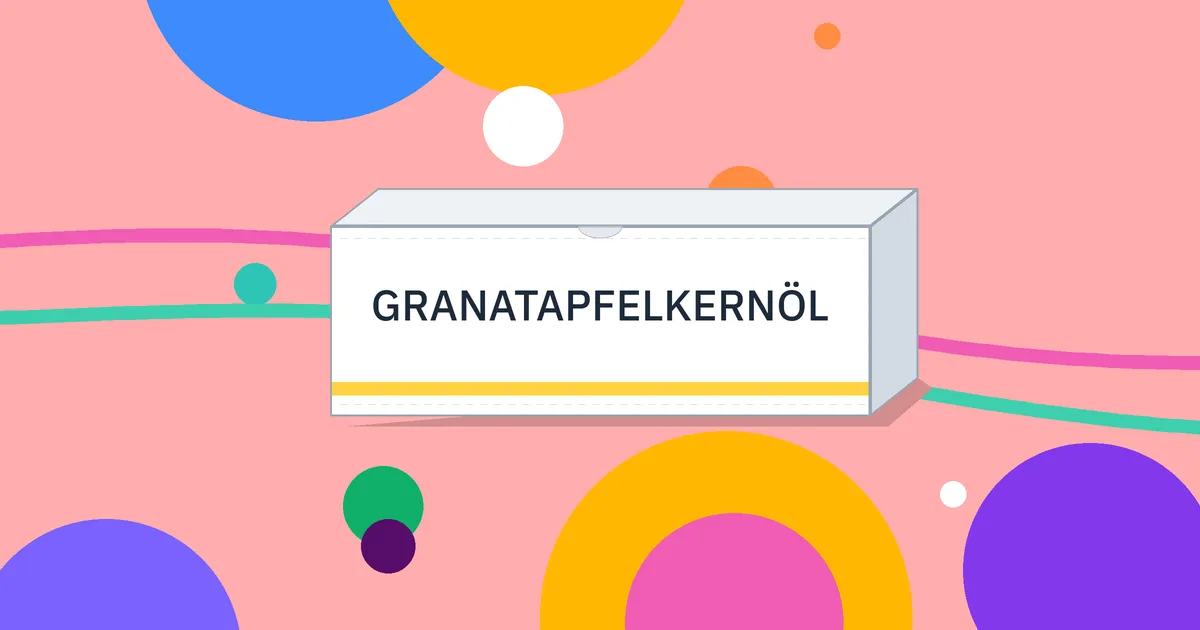 Symbolbild: Packung mit der Aufschrift GRANATAPFELKERNÖL (PZN 18681905) – Verfügbarkeit und Bezug in Apotheken in Frankfurt am Main