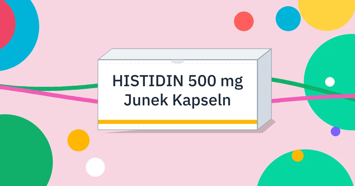 Symbolbild: Packung mit der Aufschrift HISTIDIN 500 mg Junek Kapseln (PZN 00133617) – Verfügbarkeit und Bezug in Apotheken in Frankfurt am Main