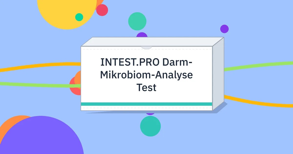 Symbolbild: Packung mit der Aufschrift INTEST.PRO Darm-Mikrobiom-Analyse Test (PZN 19662962) – Verfügbarkeit und Bezug in Apotheken in Frankfurt am Main