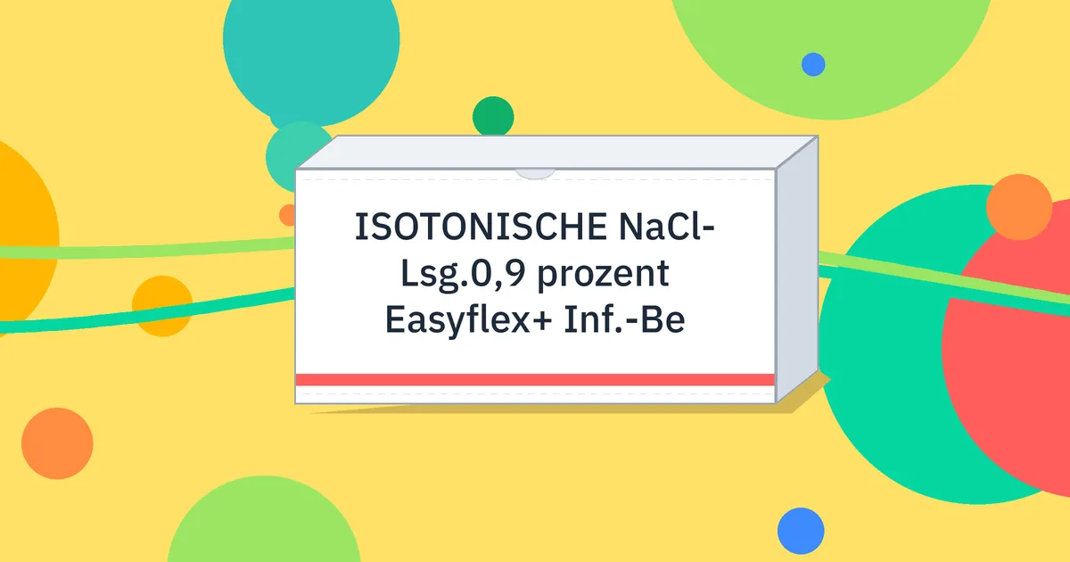 Symbolbild: Packung mit der Aufschrift ISOTONISCHE NaCl-Lsg.0,9 prozent Easyflex+ Inf.-Be (PZN 17596037) – Verfügbarkeit und Bezug in Apotheken in Frankfurt am Main