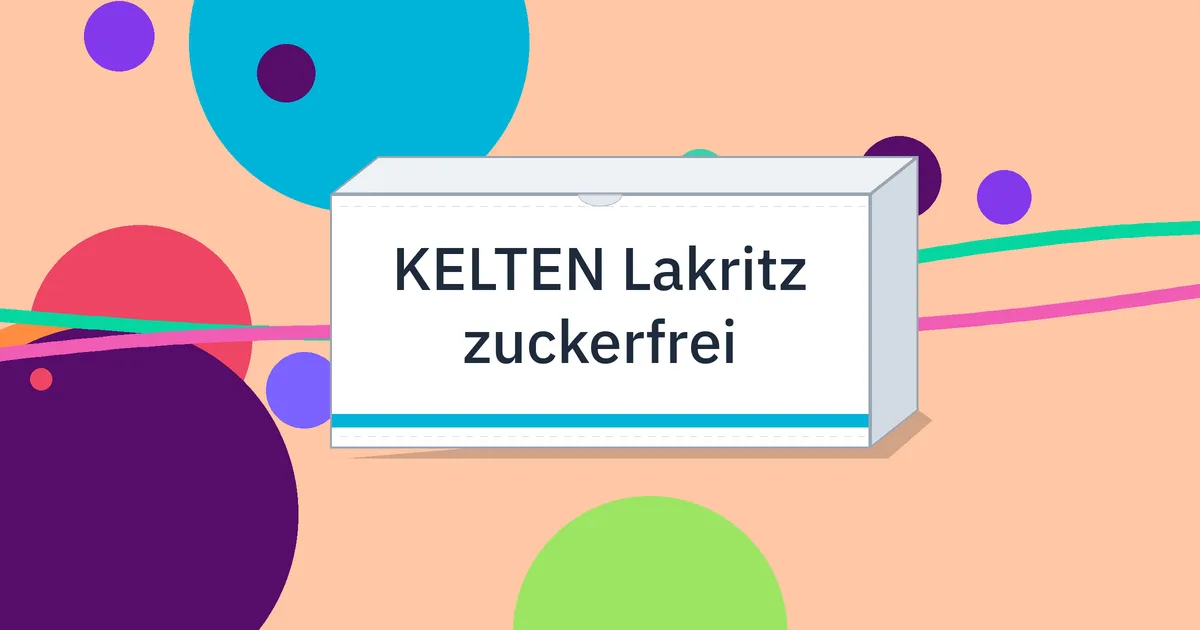 Symbolbild: Packung mit der Aufschrift KELTEN Lakritz zuckerfrei (PZN 19482496) – Verfügbarkeit und Bezug in Apotheken in Frankfurt am Main