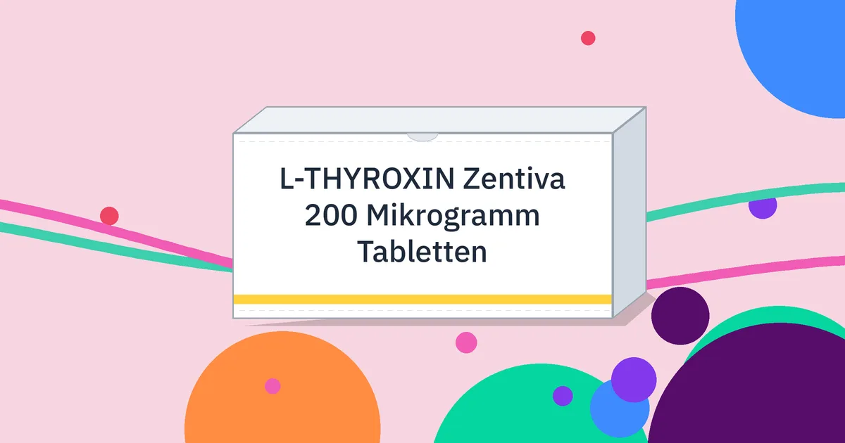 Symbolbild: Packung mit der Aufschrift L-THYROXIN Zentiva 200 Mikrogramm Tabletten (PZN 16778316) – Verfügbarkeit und Bezug in Apotheken in Frankfurt am Main