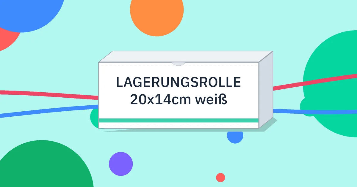Symbolbild: Packung mit der Aufschrift LAGERUNGSROLLE 20x14cm weiß (PZN 05046343) – Verfügbarkeit und Bezug in Apotheken in Frankfurt am Main
