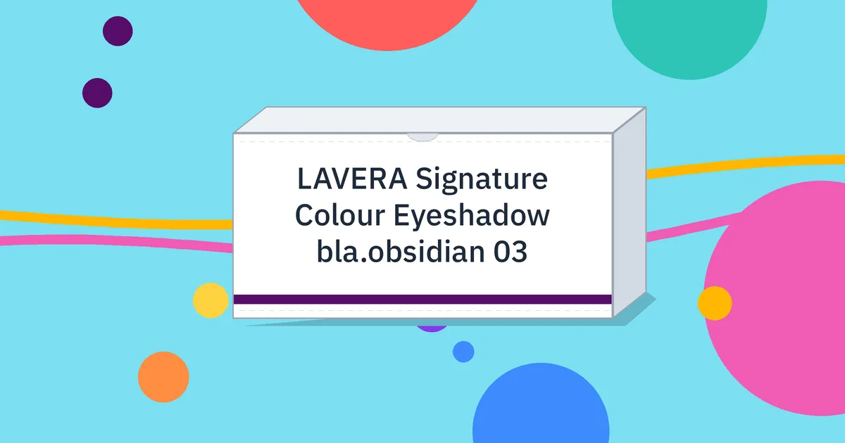 Symbolbild: Packung mit der Aufschrift LAVERA Signature Colour Eyeshadow bla.obsidian 03 (PZN 17828393) – Verfügbarkeit und Bezug in Apotheken in Frankfurt am Main