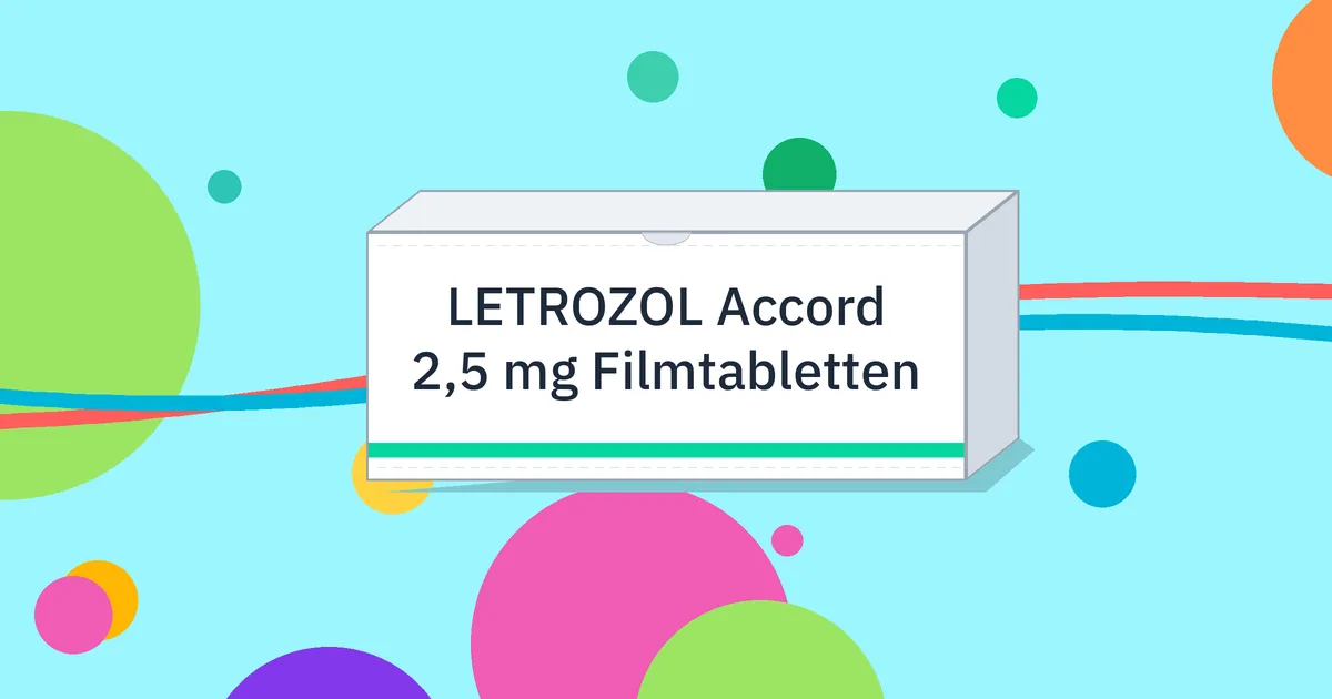 Symbolbild: Packung mit der Aufschrift LETROZOL Accord 2,5 mg Filmtabletten (PZN 11156998) – Verfügbarkeit und Bezug in Apotheken in Frankfurt am Main