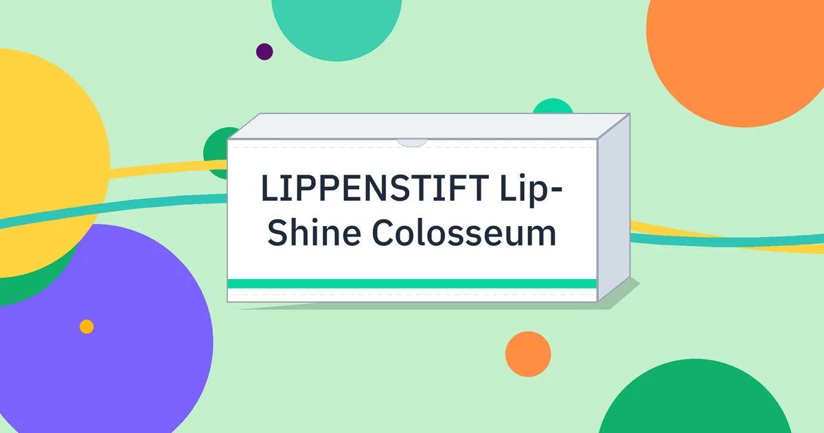 Symbolbild: Packung mit der Aufschrift LIPPENSTIFT Lip-Shine Colosseum (PZN 19169121) – Verfügbarkeit und Bezug in Apotheken in Frankfurt am Main