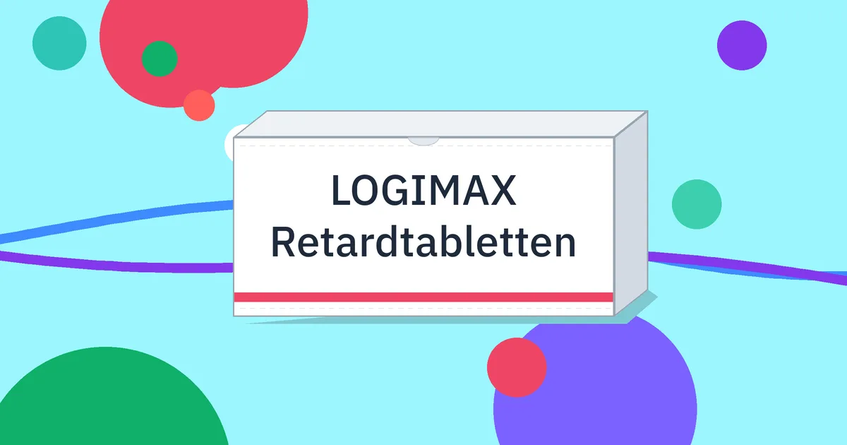 Symbolbild: Packung mit der Aufschrift LOGIMAX Retardtabletten (PZN 06142095) – Verfügbarkeit und Bezug in Apotheken in Frankfurt am Main