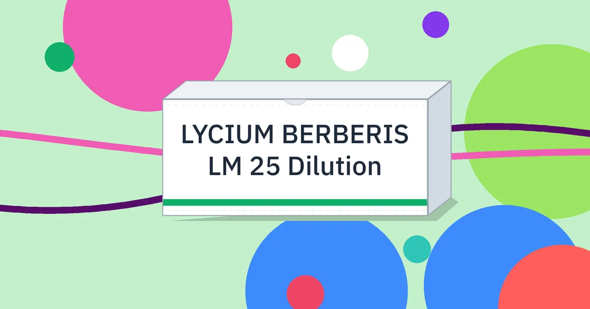 Symbolbild: Packung mit der Aufschrift LYCIUM BERBERIS LM 25 Dilution (PZN 13537279) – Verfügbarkeit und Bezug in Apotheken in Frankfurt am Main