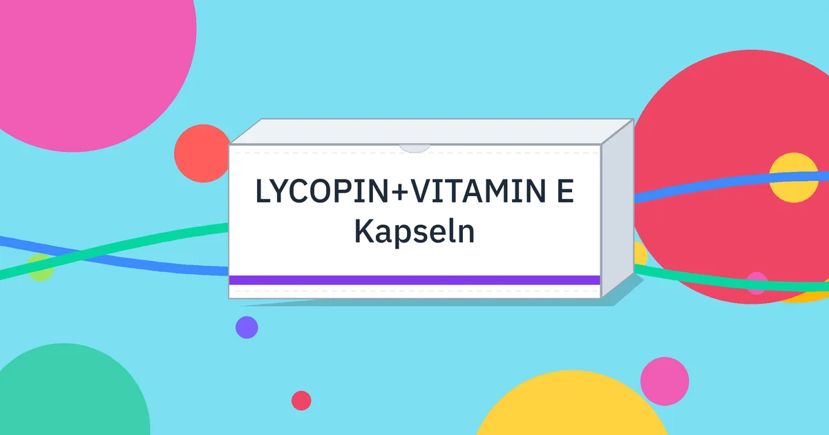 Symbolbild: Packung mit der Aufschrift LYCOPIN+VITAMIN E Kapseln (PZN 20897469) – Verfügbarkeit und Bezug in Apotheken in Frankfurt am Main