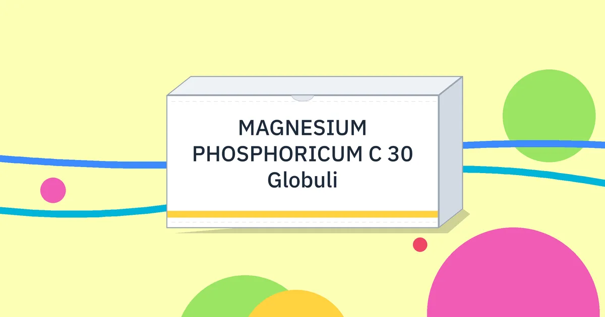 Symbolbild: Packung mit der Aufschrift MAGNESIUM PHOSPHORICUM C 30 Globuli (PZN 11556249) – Verfügbarkeit und Bezug in Apotheken in Frankfurt am Main