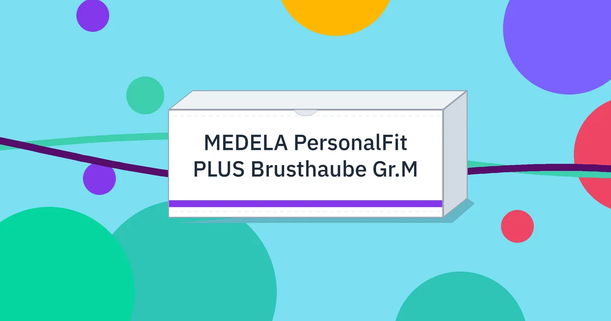 Symbolbild: Packung mit der Aufschrift MEDELA PersonalFit PLUS Brusthaube Gr.M (PZN 15530175) – Verfügbarkeit und Bezug in Apotheken in Frankfurt am Main