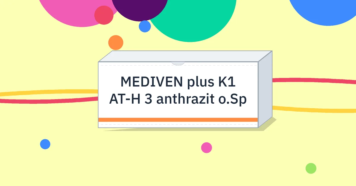 Symbolbild: Packung mit der Aufschrift MEDIVEN plus K1 AT-H 3 anthrazit o.Sp (PZN 15035369) – Verfügbarkeit und Bezug in Apotheken in Frankfurt am Main