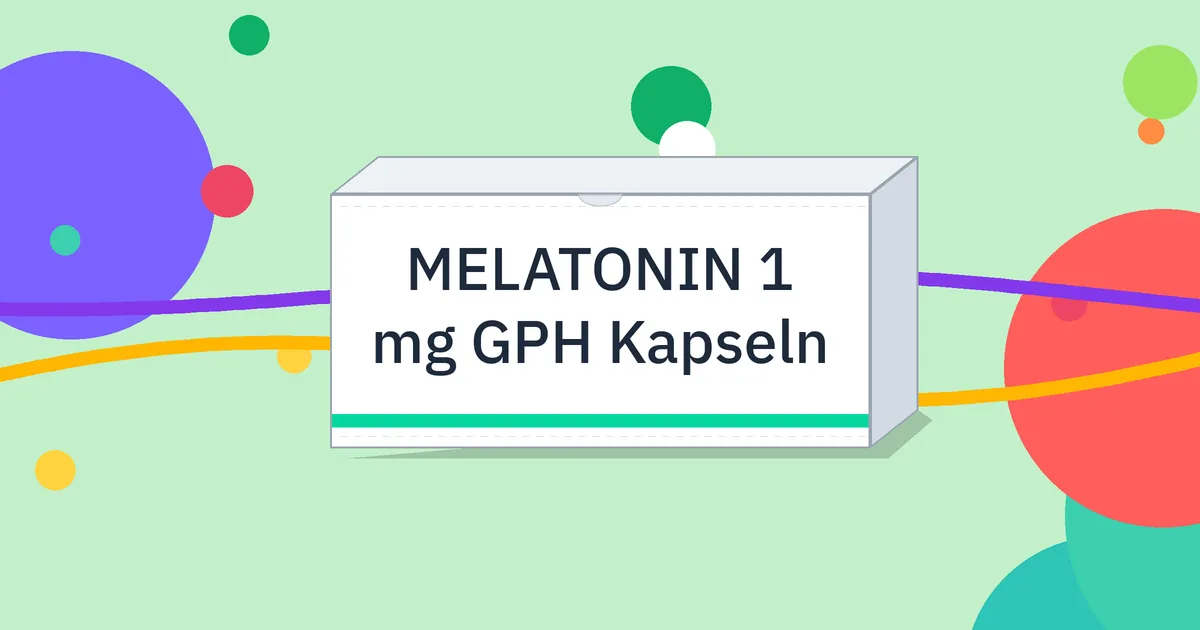 Symbolbild: Packung mit der Aufschrift MELATONIN 1 mg GPH Kapseln (PZN 09915652) – Verfügbarkeit und Bezug in Apotheken in Frankfurt am Main