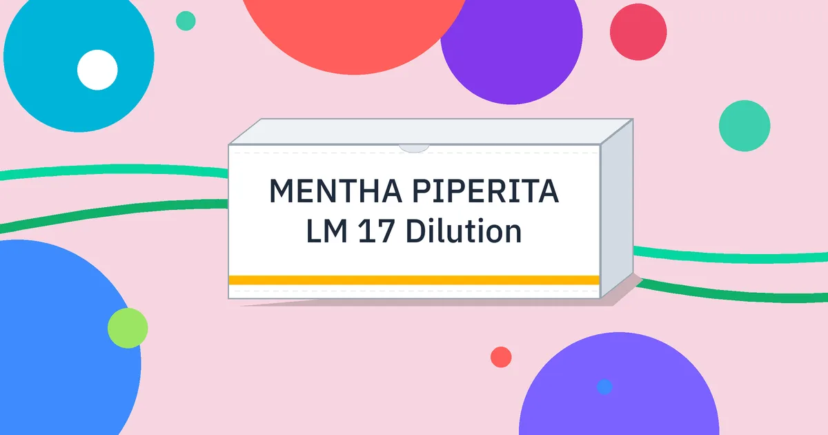 Symbolbild: Packung mit der Aufschrift MENTHA PIPERITA LM 17 Dilution (PZN 13604260) – Verfügbarkeit und Bezug in Apotheken in Frankfurt am Main