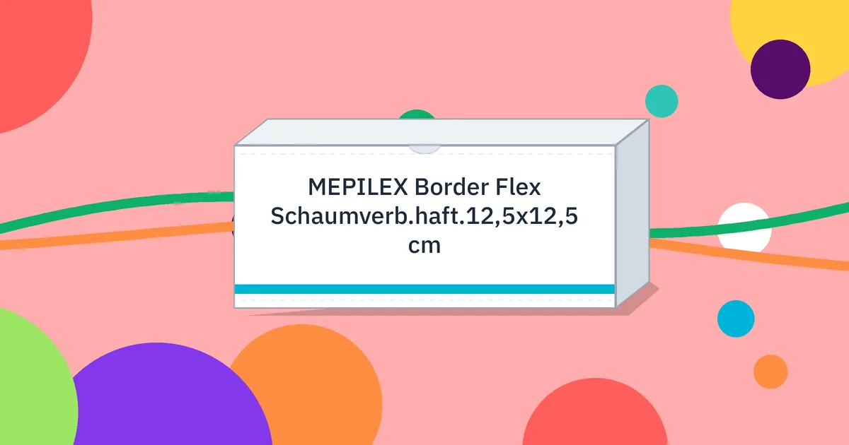 Symbolbild: Packung mit der Aufschrift MEPILEX Border Flex Schaumverb.haft.12,5x12,5 cm (PZN 18319417) – Verfügbarkeit und Bezug in Apotheken in Frankfurt am Main