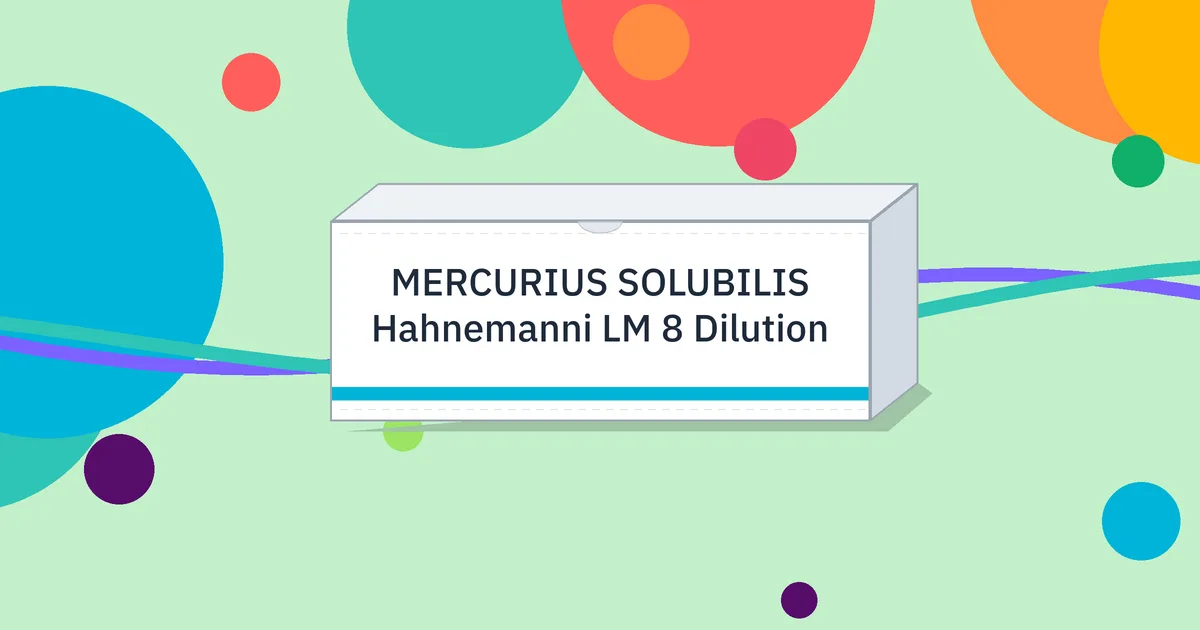 Symbolbild: Packung mit der Aufschrift MERCURIUS SOLUBILIS Hahnemanni LM 8 Dilution (PZN 12954029) – Verfügbarkeit und Bezug in Apotheken in Frankfurt am Main