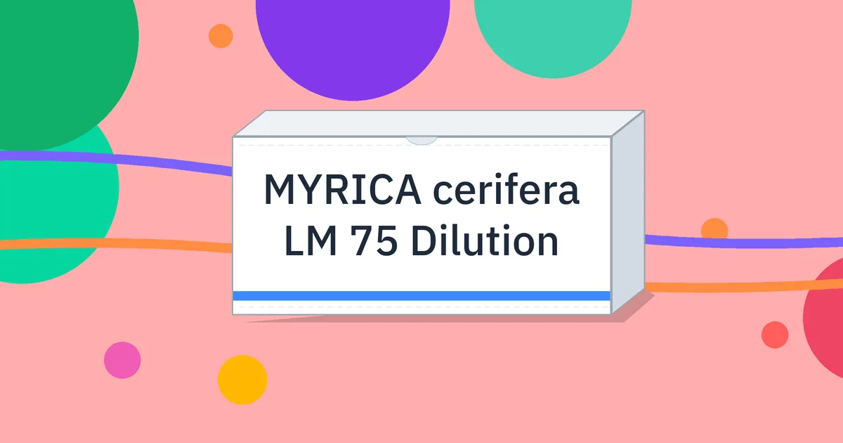 Symbolbild: Packung mit der Aufschrift MYRICA cerifera LM 75 Dilution (PZN 12957387) – Verfügbarkeit und Bezug in Apotheken in Frankfurt am Main