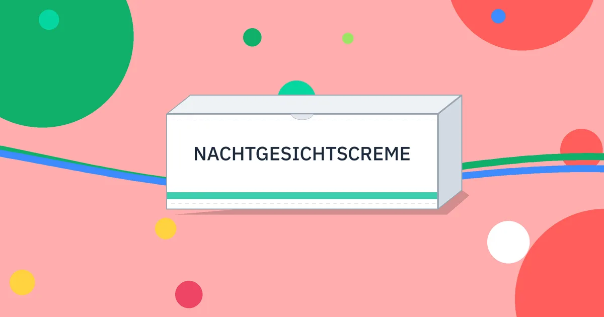 Symbolbild: Packung mit der Aufschrift NACHTGESICHTSCREME (PZN 19734147) – Verfügbarkeit und Bezug in Apotheken in Frankfurt am Main