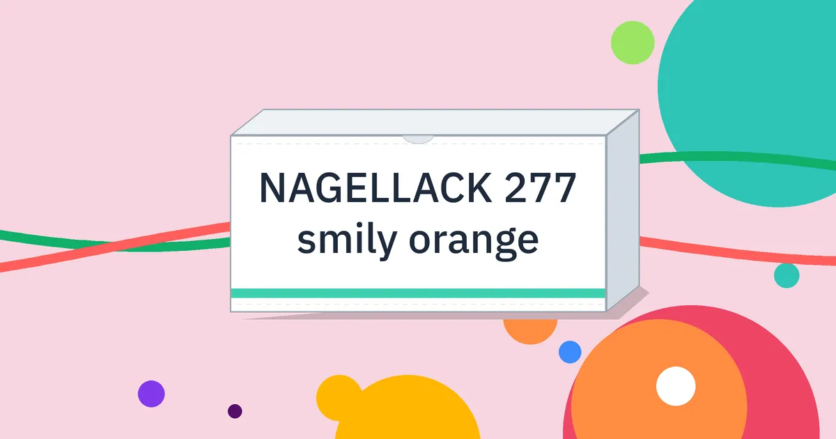 Symbolbild: Packung mit der Aufschrift NAGELLACK 277 smily orange (PZN 11108456) – Verfügbarkeit und Bezug in Apotheken in Frankfurt am Main
