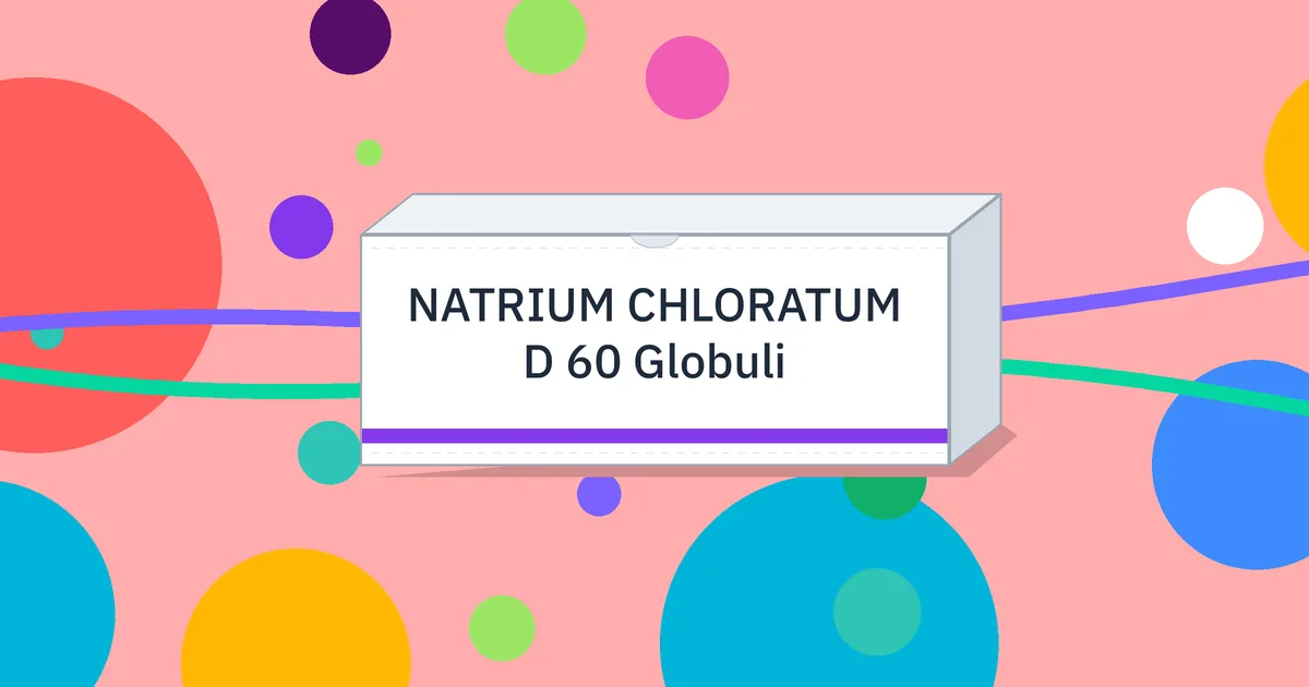 Symbolbild: Packung mit der Aufschrift NATRIUM CHLORATUM D 60 Globuli (PZN 07458512) – Verfügbarkeit und Bezug in Apotheken in Frankfurt am Main
