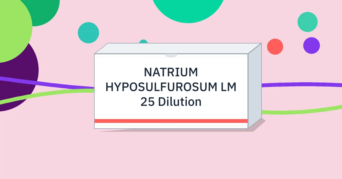 Symbolbild: Packung mit der Aufschrift NATRIUM HYPOSULFUROSUM LM 25 Dilution (PZN 12964051) – Verfügbarkeit und Bezug in Apotheken in Frankfurt am Main