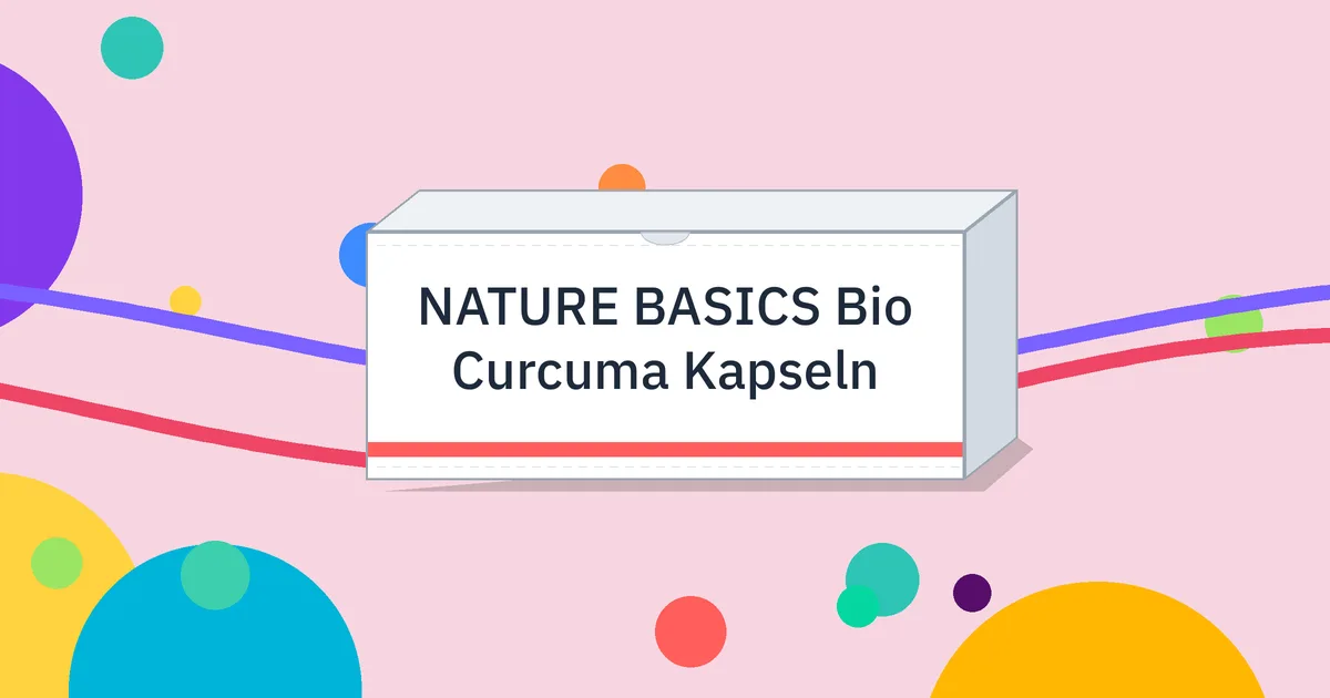 Symbolbild: Packung mit der Aufschrift NATURE BASICS Bio Curcuma Kapseln (PZN 17613830) – Verfügbarkeit und Bezug in Apotheken in Frankfurt am Main
